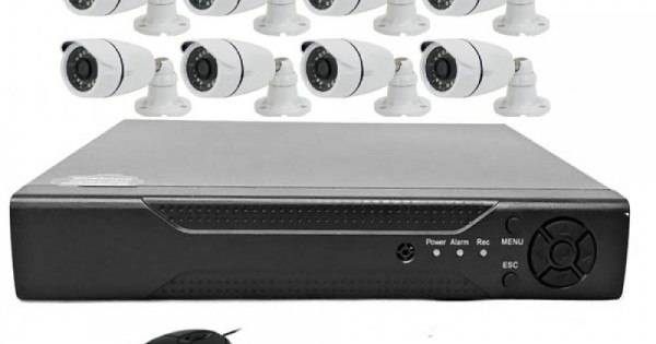 HD CCTV КОМПЛЕКТ С 8 КАМЕРИ И DVR